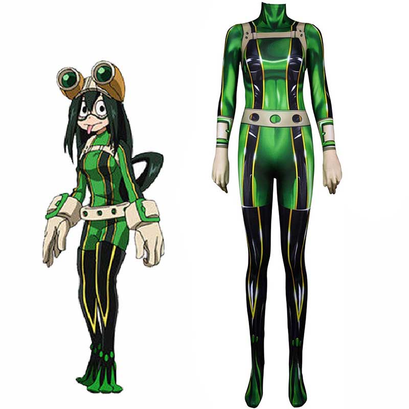 BOKU Kein Held Akademie Mein Held Akademie Tsuyu Asui Zentai Cosplay ...