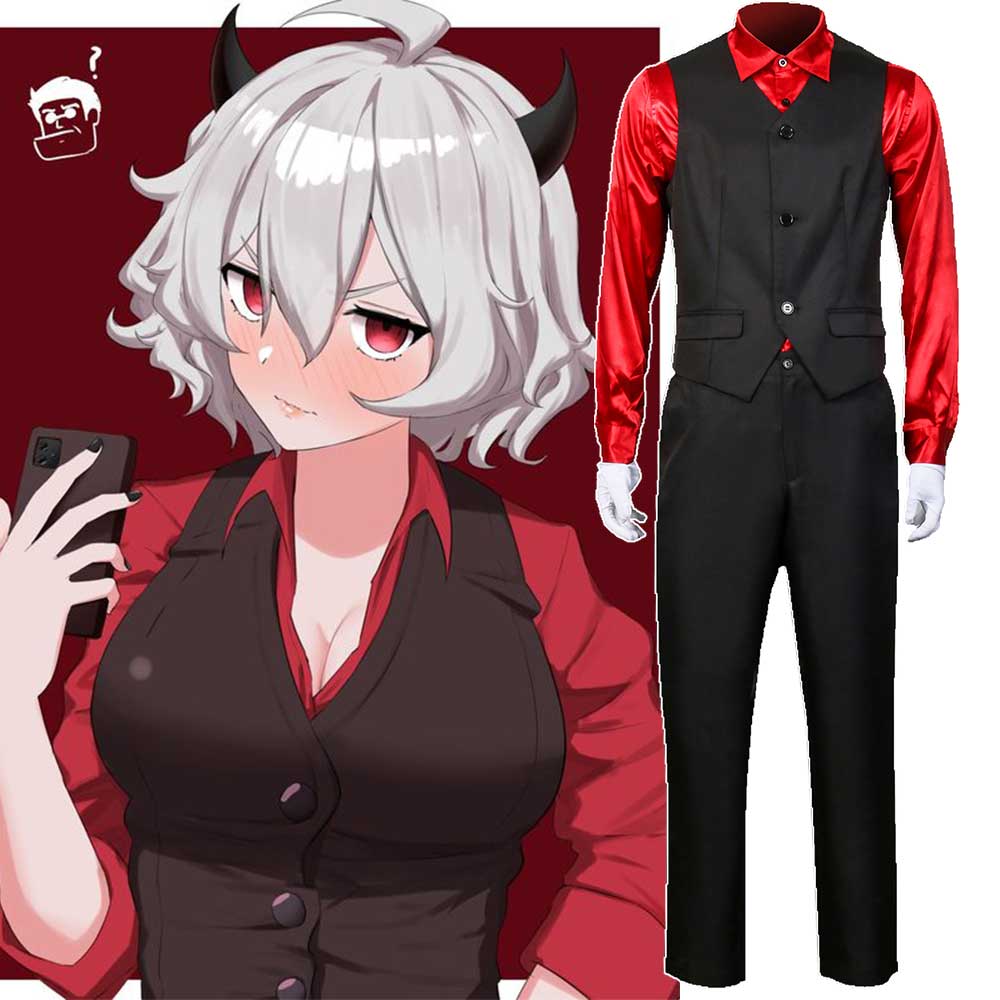 Spiel Helltaker Cerberus Halloween Cosplay Kostüm für Erwachsene Männer ...